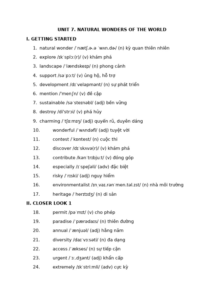 T V NG Unit 7 Ta 9 | PDF