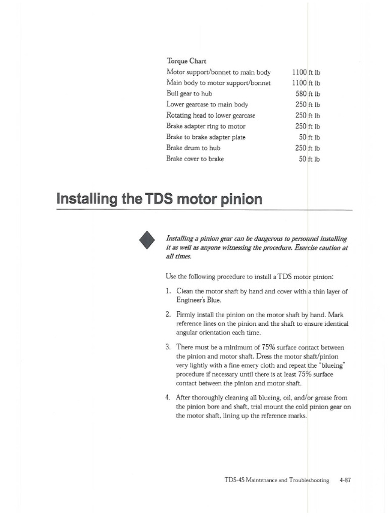 VARCO TDS Install Hub & Gear | PDF