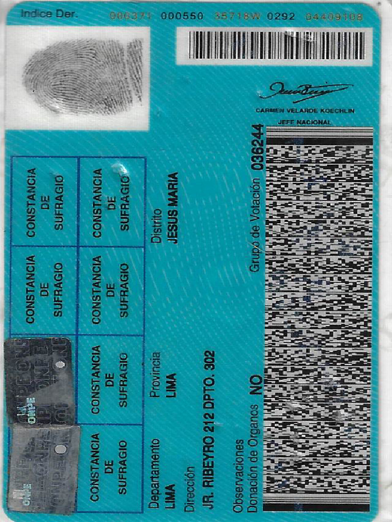 Dni Cara 1 Victoria Sandoval | PDF