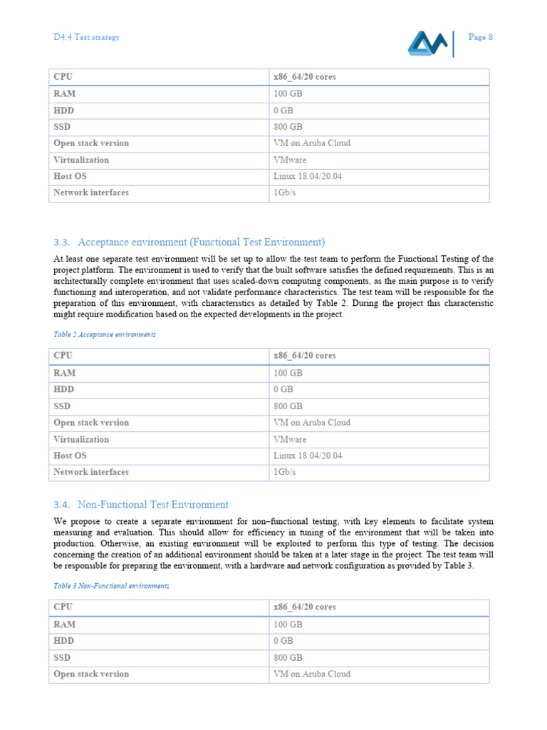 D4.4-Test-strategy8 | PDF | Virtual Machine | Virtualization