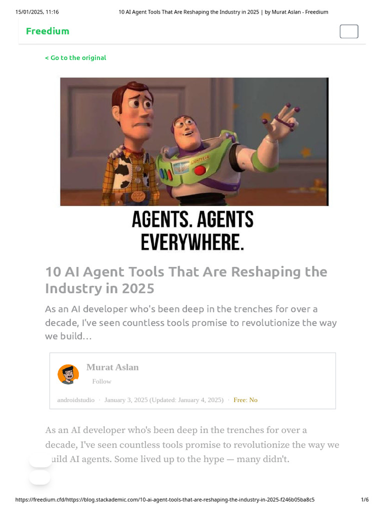 Top 10 AI Agent Tools for 2025 | PDF