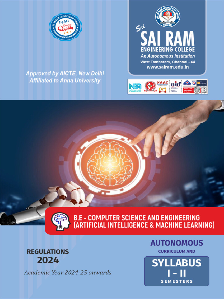 NR 2024 Ai ML Syllabus Book 24.09.2024 | PDF | Matrix (Mathematics) | Eigenvalues And Eigenvectors