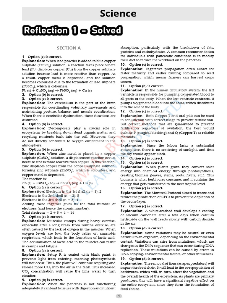 Https App - Oswaalbooks.com Download Sample-Qp Subsolution 602LMP Science Reflection1 Solution ...