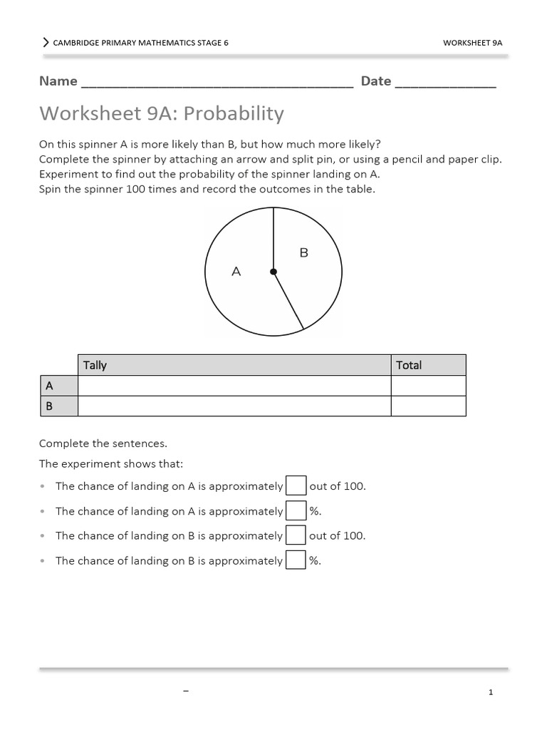 Prim Maths 6 2ed TR Diff Ws 9a | PDF