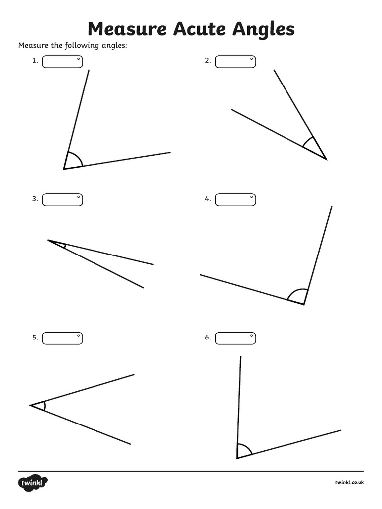 Angle Worksheet | PDF
