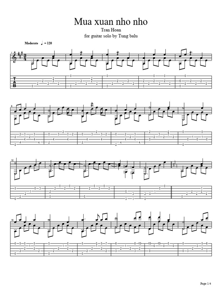 Mua Xuan Nho Nho | PDF