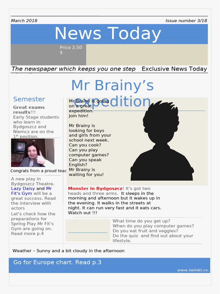 Newspaper Editable Template Kopia | PDF