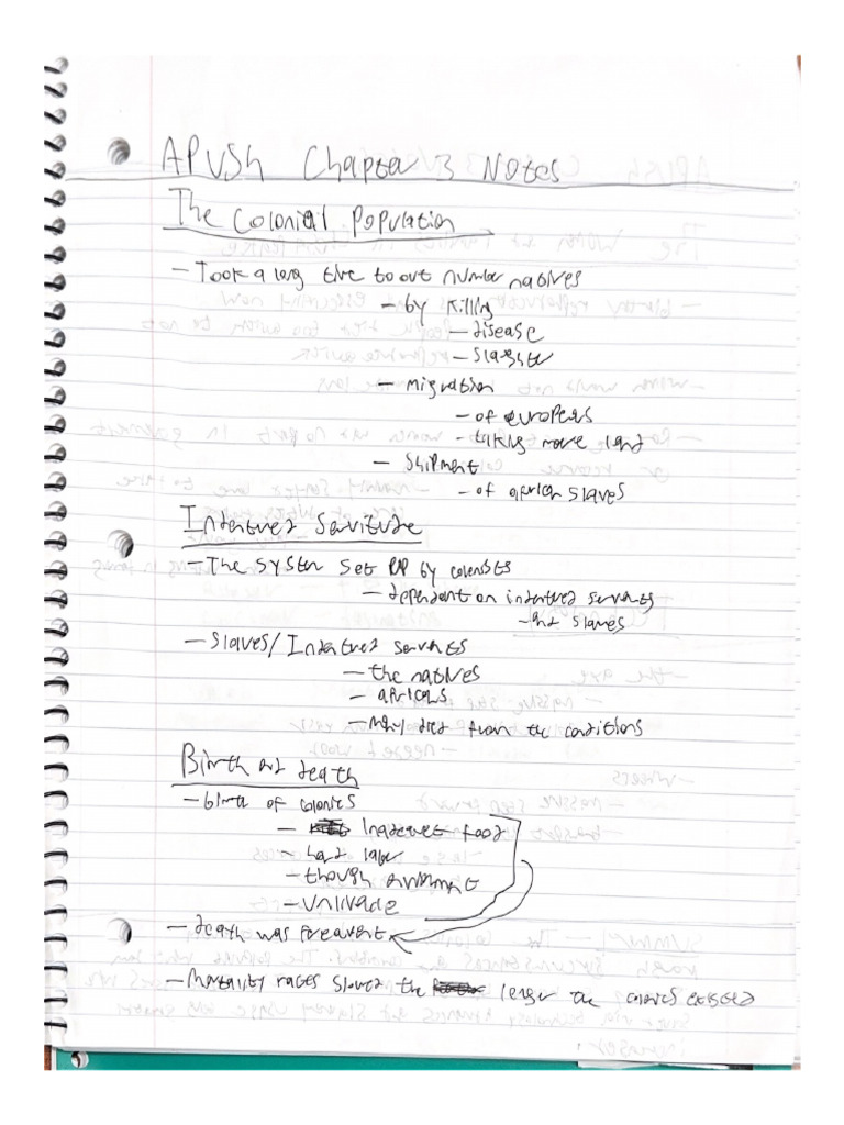 APUSH Chapter 3 Notes | PDF