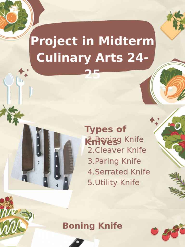 Report in Majoy Culinary Arts | PDF | Knife | Baking