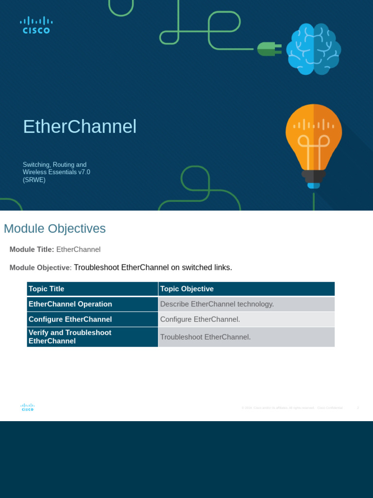 Topic 2 - EtherChannel | PDF | Network Switch | Ethernet
