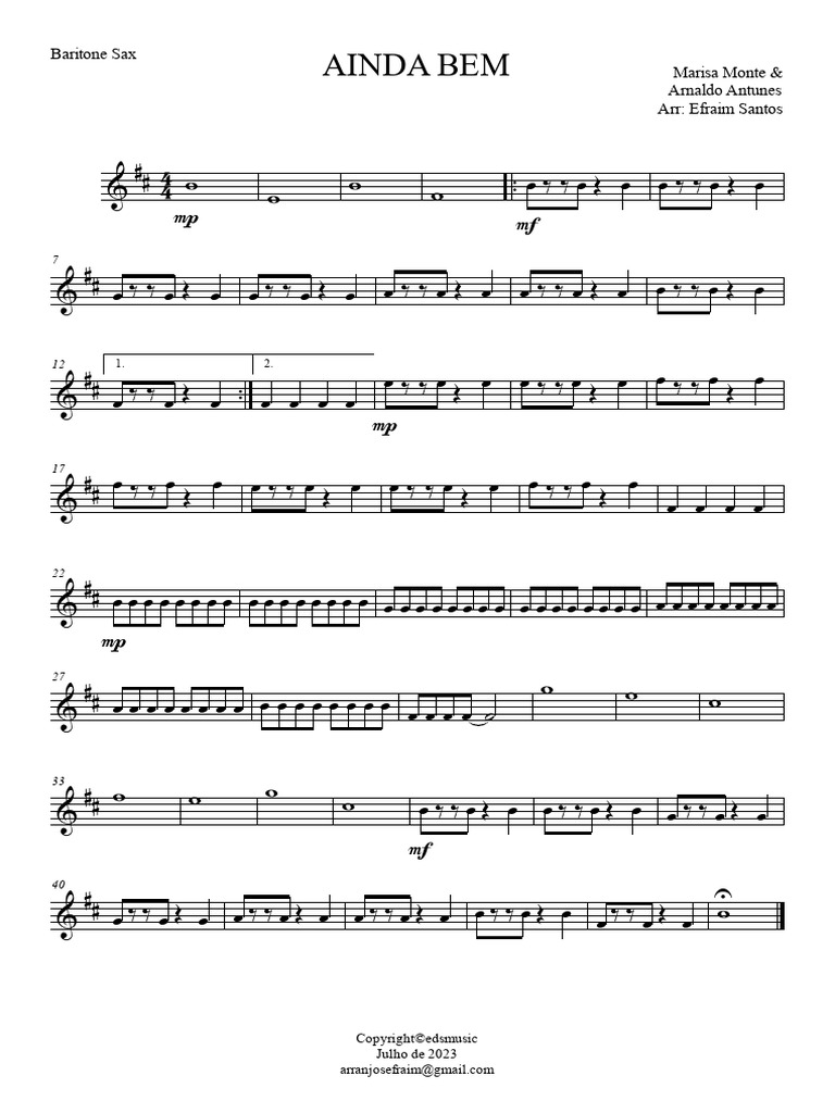 Sax Baritone | PDF