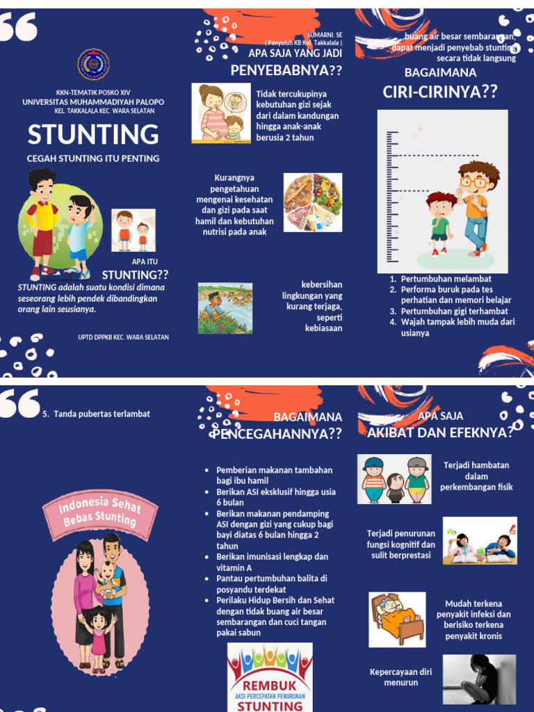 Leaflet Stunting | PDF