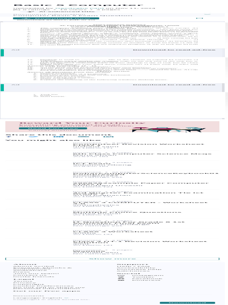 Basic 5 Computer PDF Computer Keyboard Icon | PDF | Computer Keyboard | Icon (Computing)