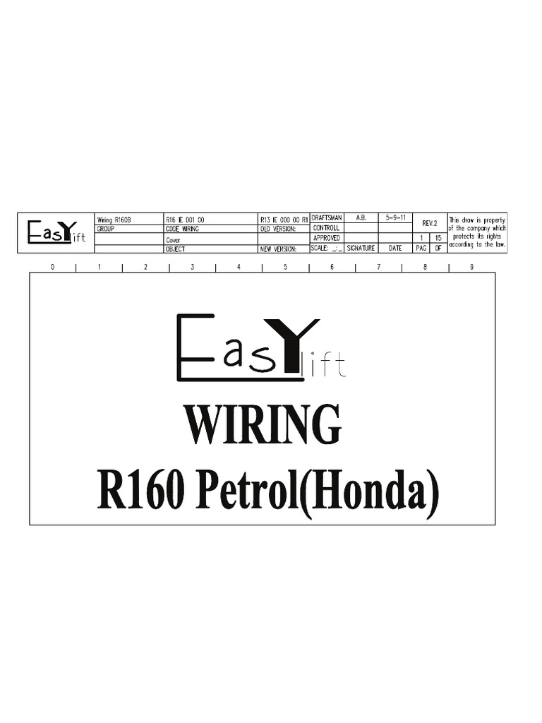 Drawing Electric Wiring R160 REV.0 Till 2016 | PDF