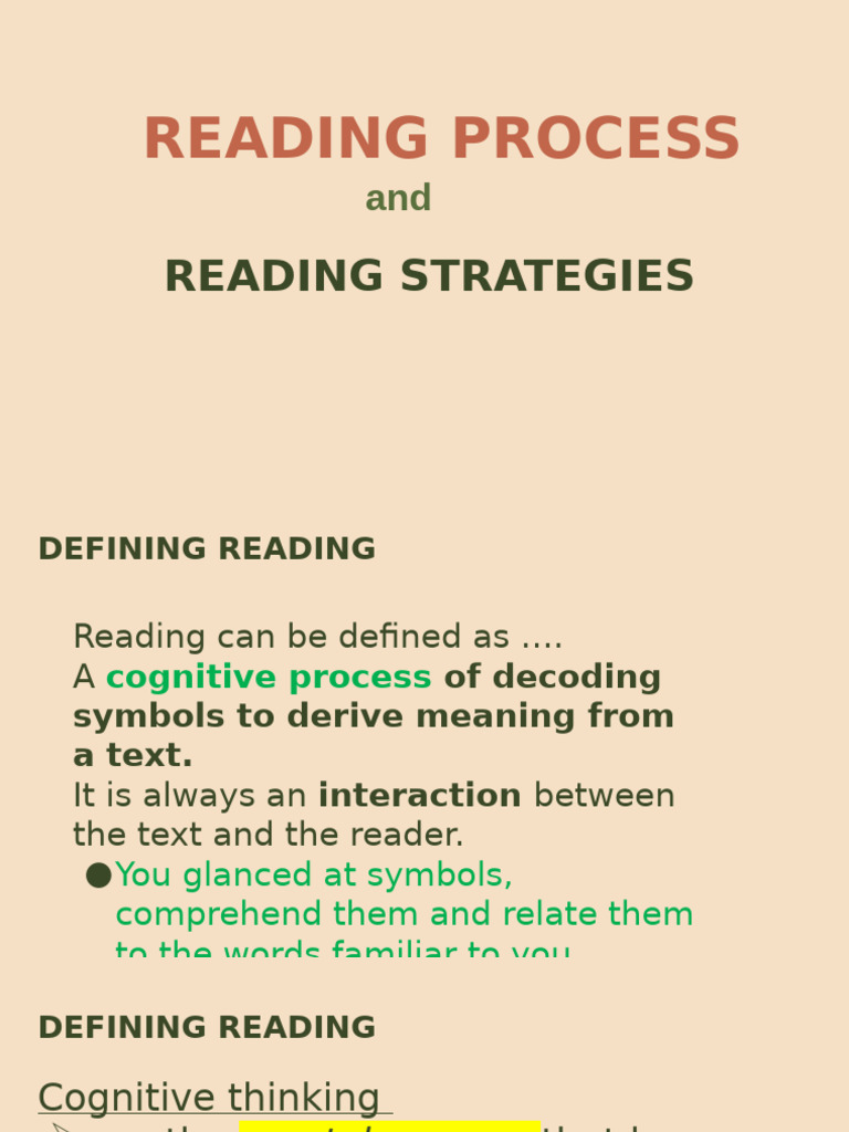 Unit 1 The Reading Process | PDF | Speed Reading | Argument
