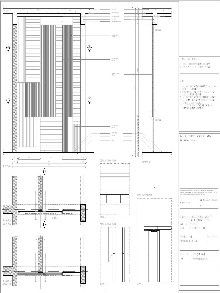 Pivot Door Detail_Group 21_Midsem Submission | PDF