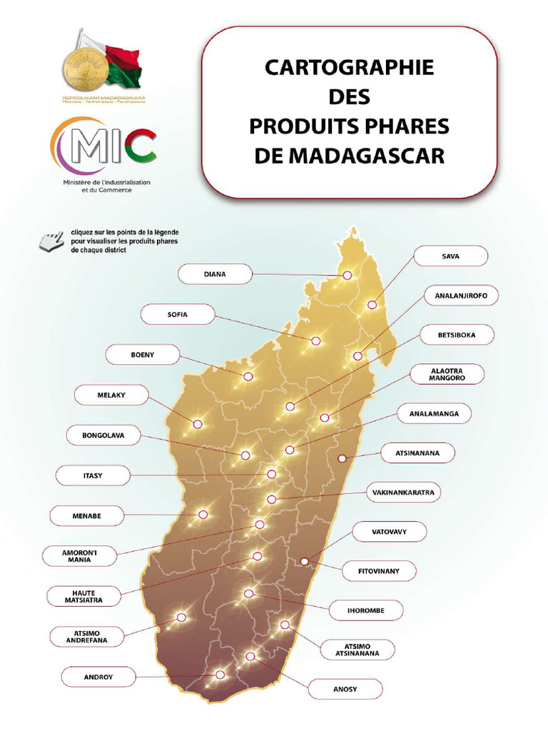 Cartographie Des Produits Phares de Madagascar-240805 - Compressed | PDF