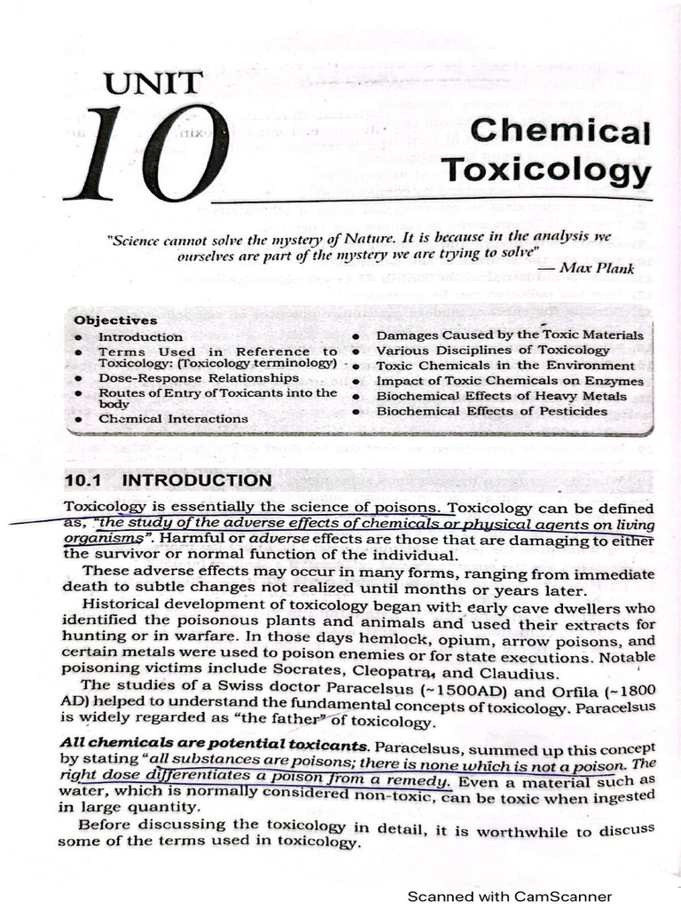 Chemical Toxicology | PDF