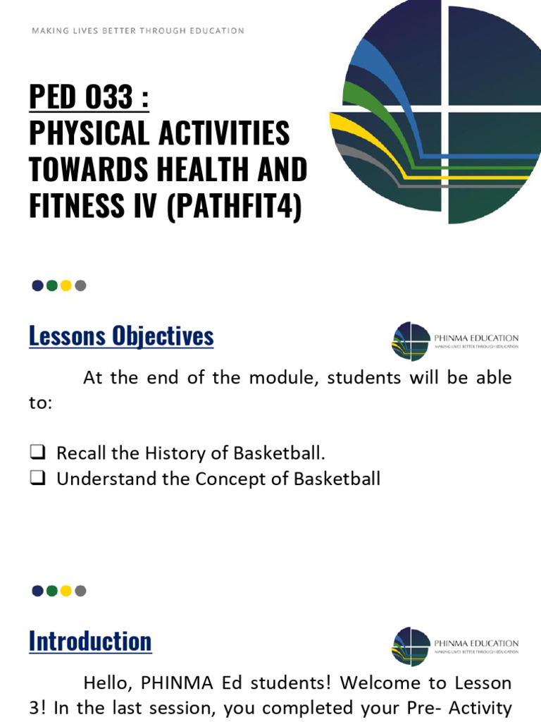 PED 033 Introduction To Basketball | PDF | Basketball Positions | Sports