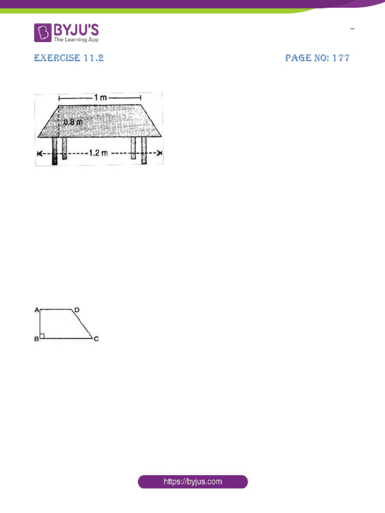 Class 8 Mensuration Ex 11.2 Solutions | PDF | Area | Geometry