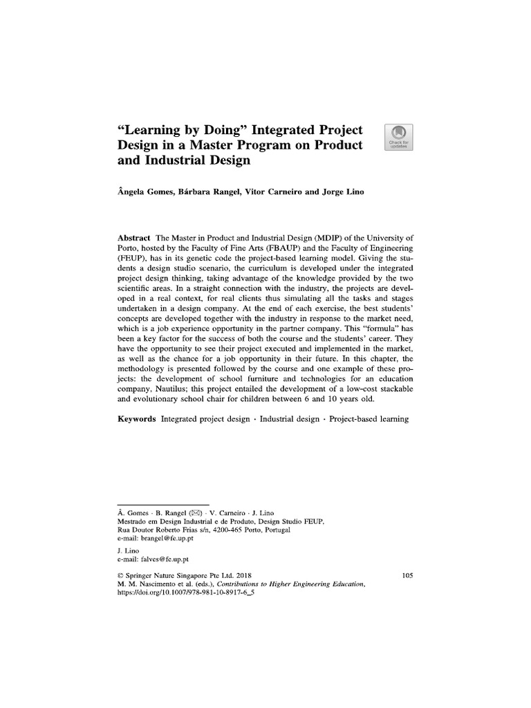 (P) GOMES 2018 - Learning by Doing | PDF