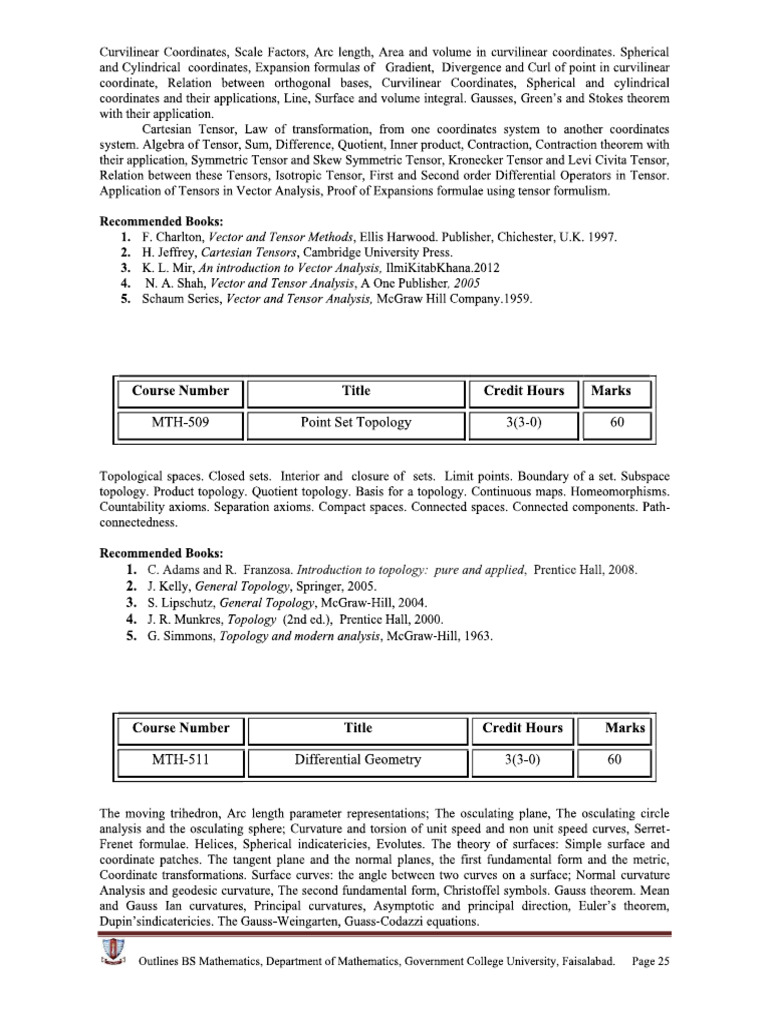 Point - Set.topology Course - Outline | PDF