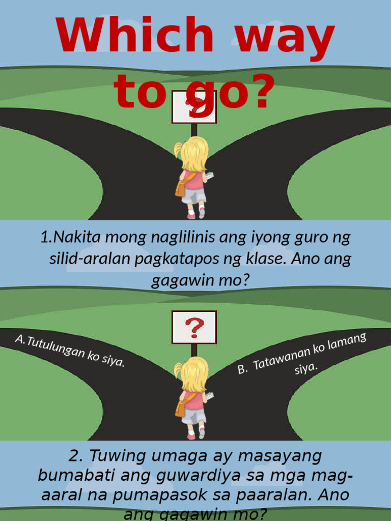 PEACEandVALUES-which Way To Go | PDF