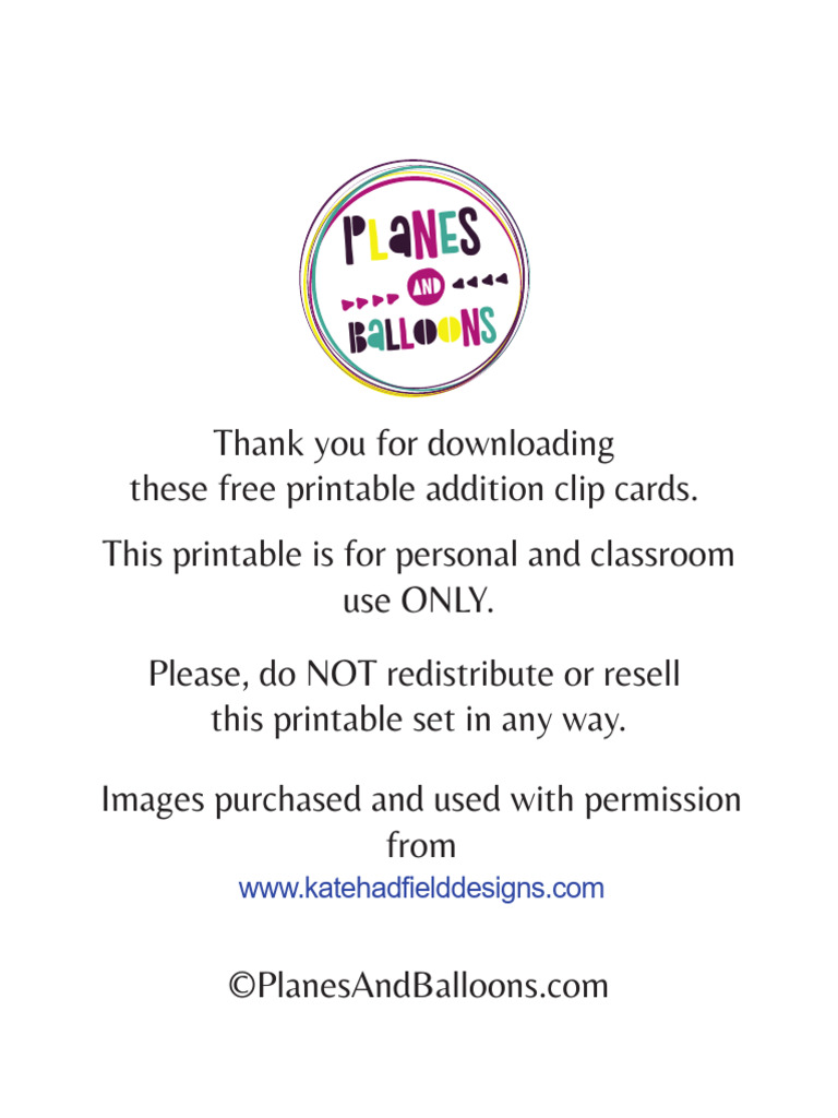 Additon To 20 Clip Cards | PDF
