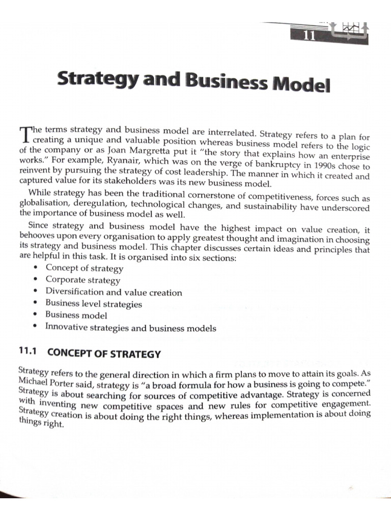 Strategy and Business Model | PDF