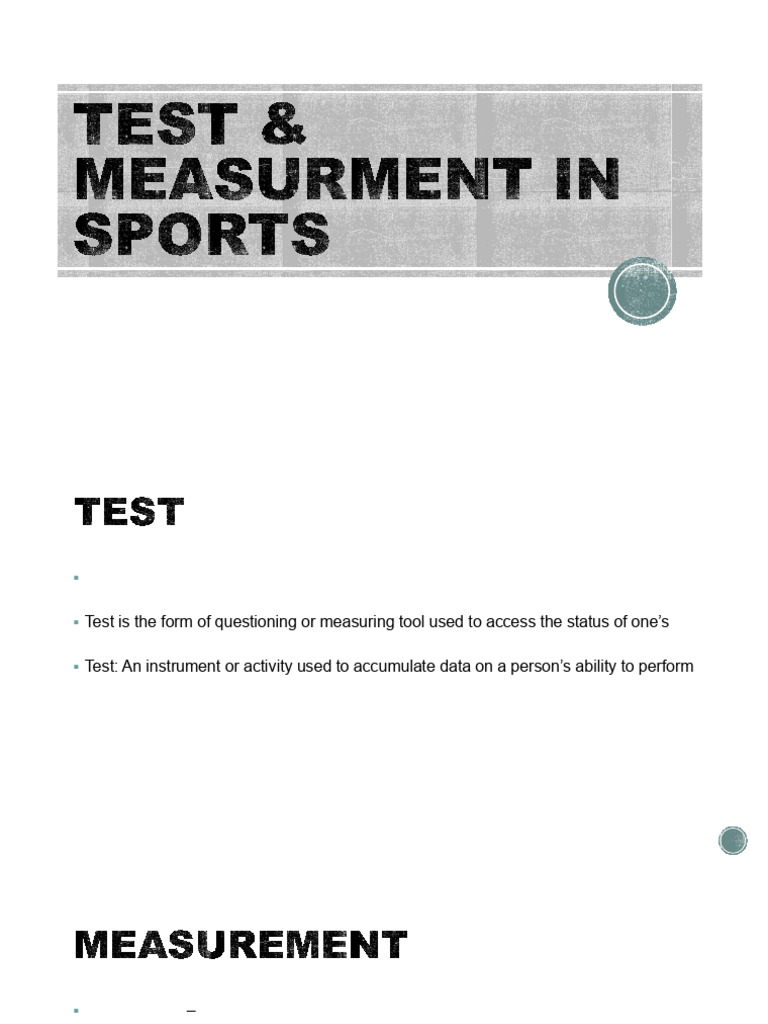 Sports Testing & Measurement Guide | PDF | Heart Rate