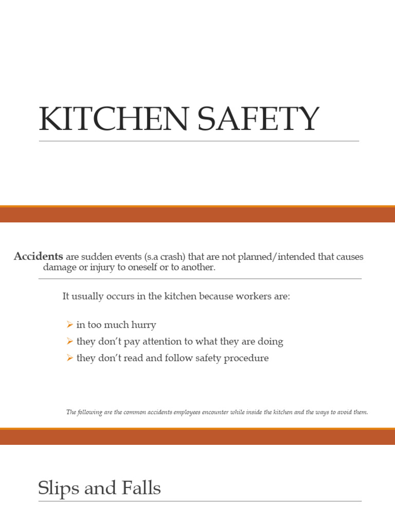 KITCHEN SAFETY | PDF | Burn | Kitchen