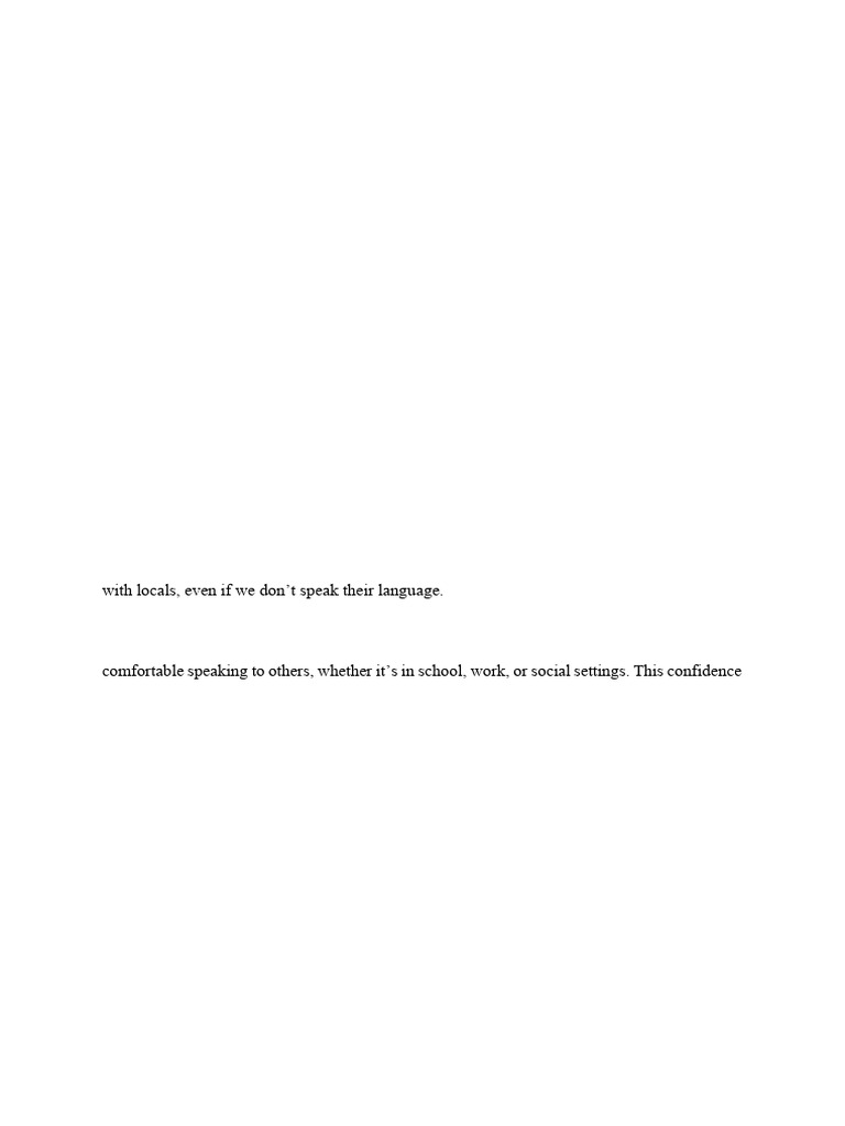 Benefits of Learning English Today | PDF
