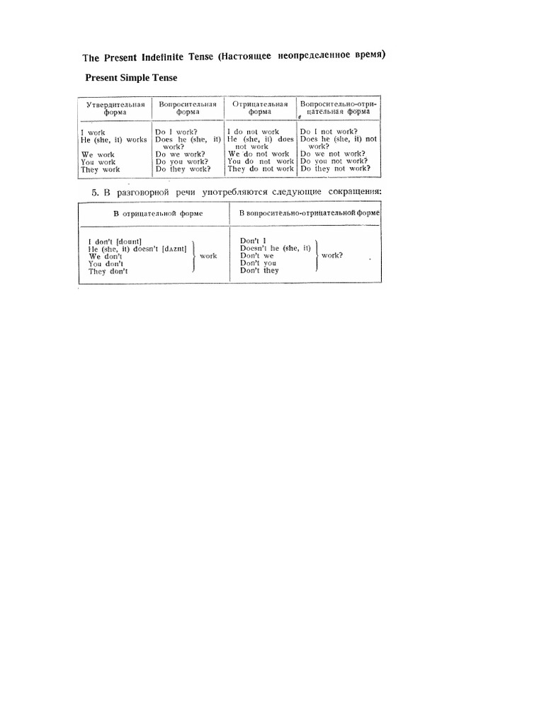Present Simple Tense | PDF