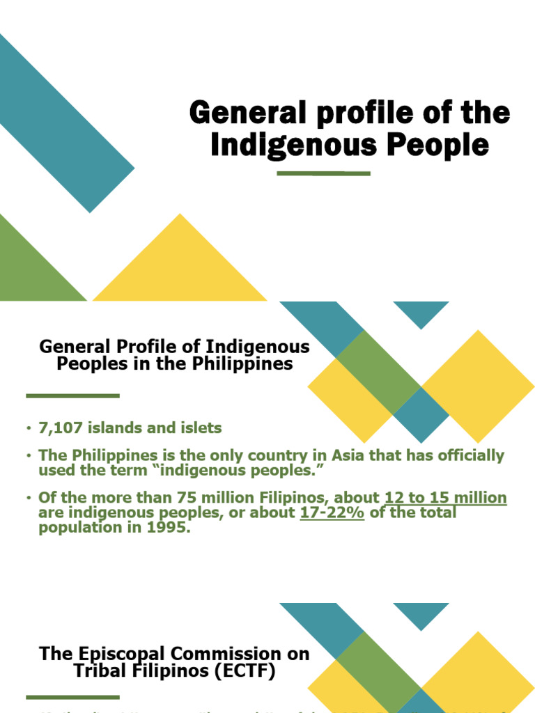 General Profile of The Indigenous People | PDF | Philippines | Cultural ...