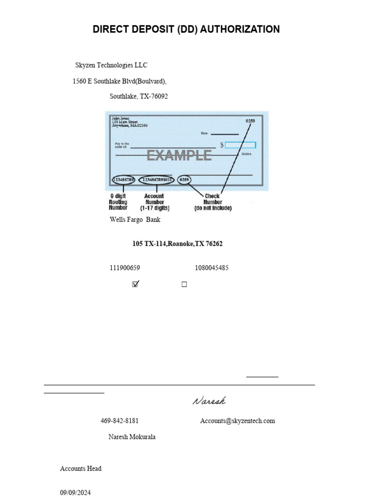 IBS Vendor Direct Deposit Authorization Form | PDF