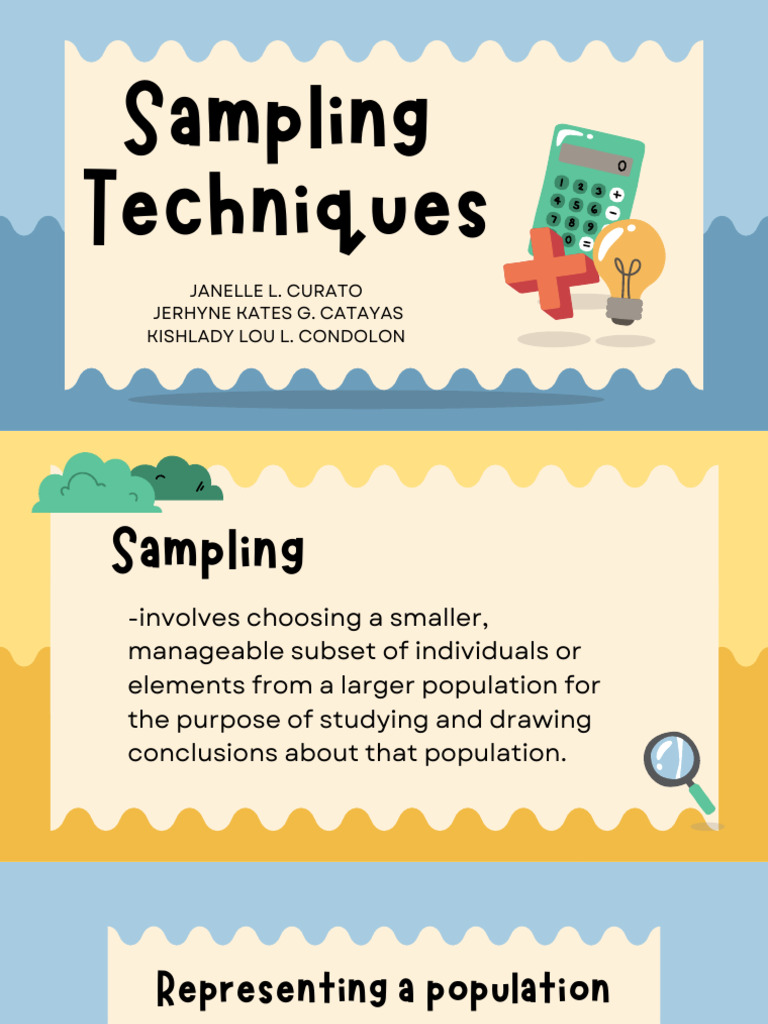 Sampling-Techniques Presentation | PDF | Sampling (Statistics) | Stratified Sampling