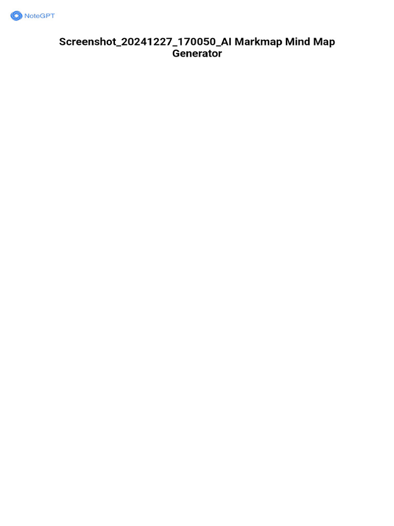 NoteGPT Summary Screenshot 20241227 170050 AI Markmap Mind Map ...