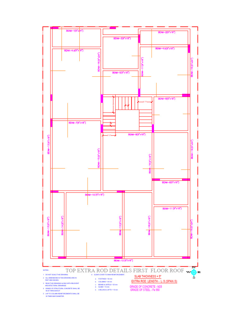 Slab Extra Rod Details | PDF