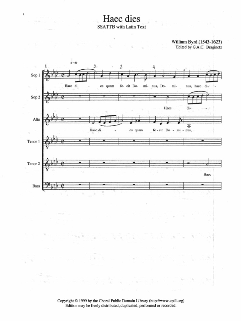 Haec Dies - Byrd | PDF