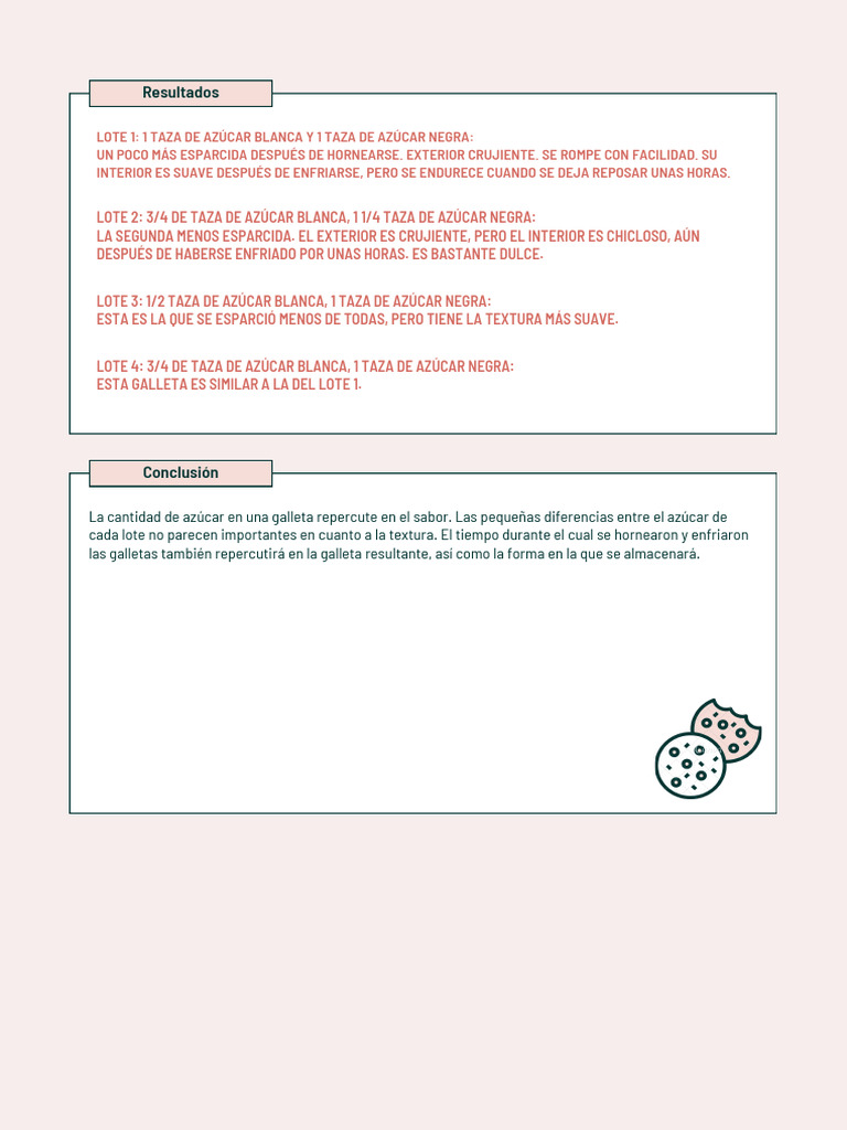 Rosado Blanco Líneas Azúcar Laboratorio de Química Reporte | PDF ...