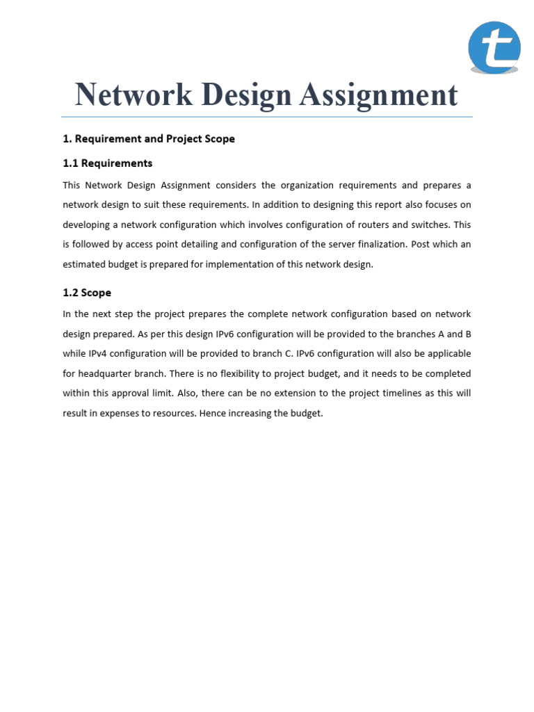Network_Design_Assignment | PDF | Computer Network | I Pv6