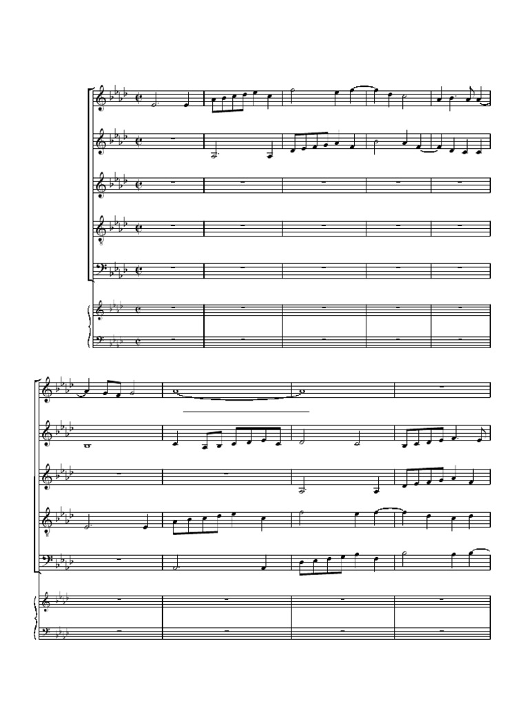 Palestrina - Exultate Deo | PDF | Choral Music | Elements Of Music