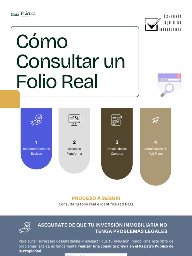 Consulta de Folio Real: Guía Esencial | PDF