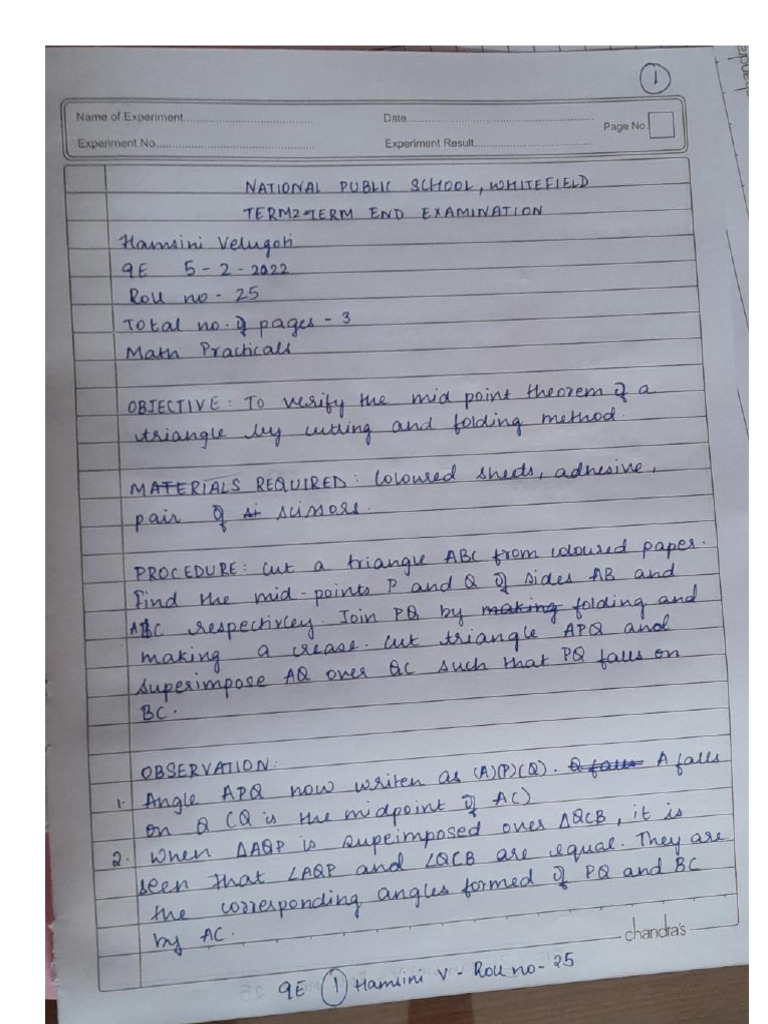 9E Hamsini MathPracticals | PDF