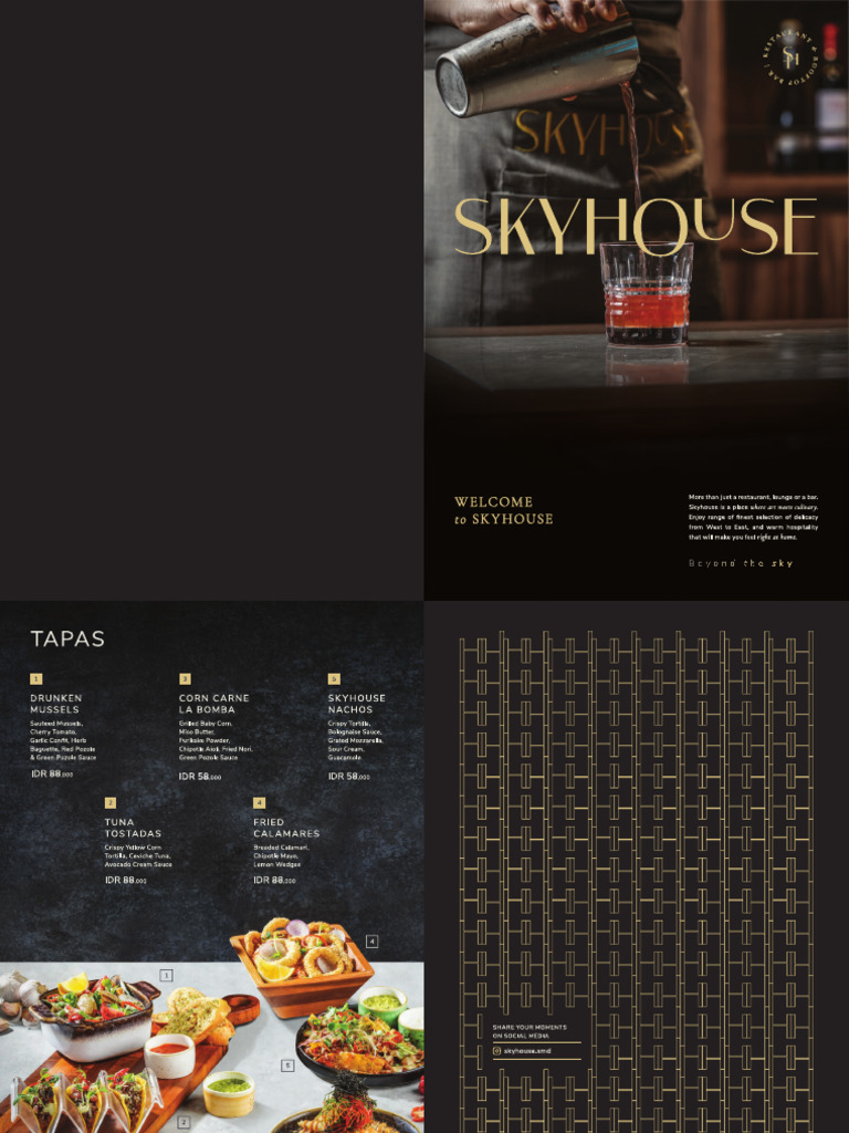 Skyhouse Menu | PDF