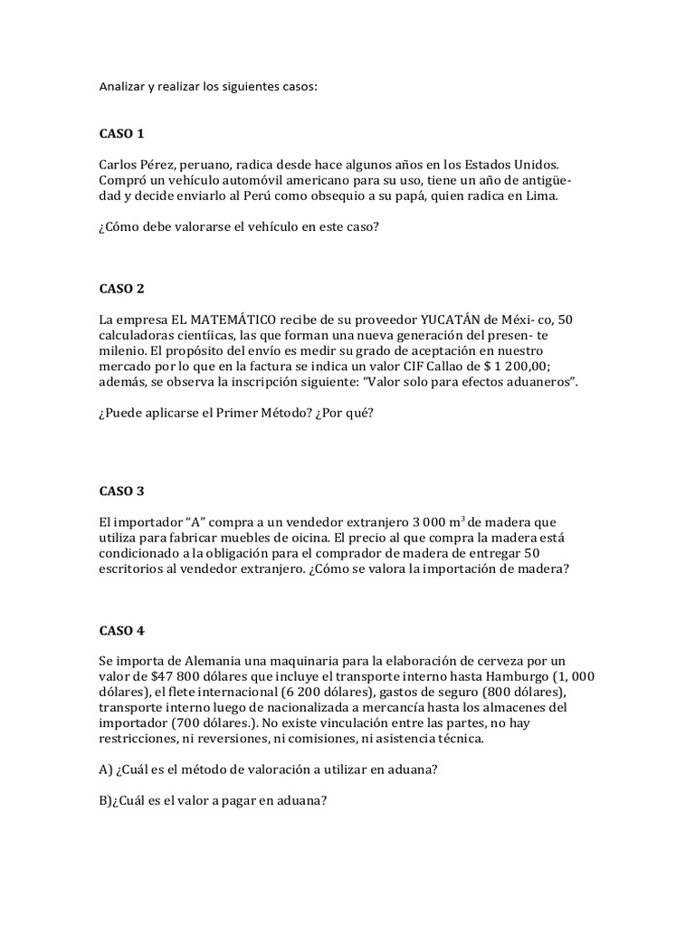 Casos para Resolver en El Aula | PDF