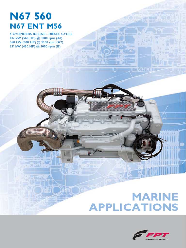 N67 ENT M56 Marine Engine Overview | PDF | Diesel Engine | Engines