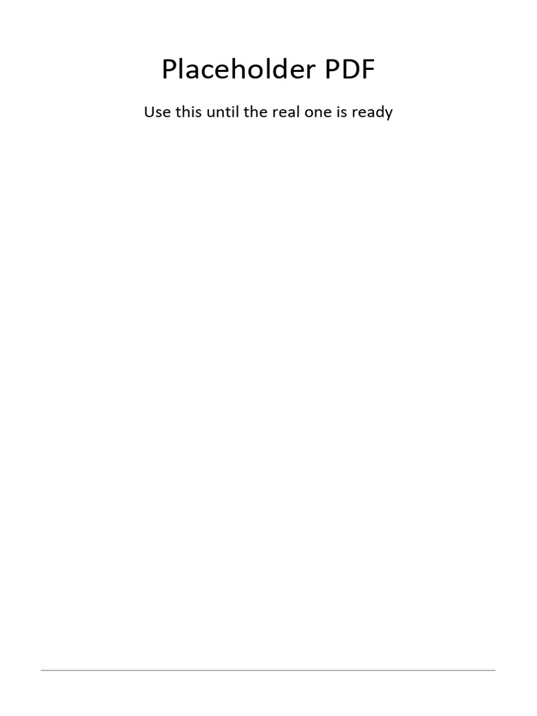 Placeholder PDF | PDF