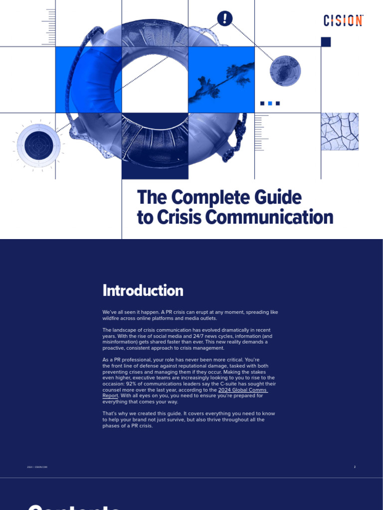 Cision Complete Guide To Crisis Communication | PDF | Crisis Management | Brand