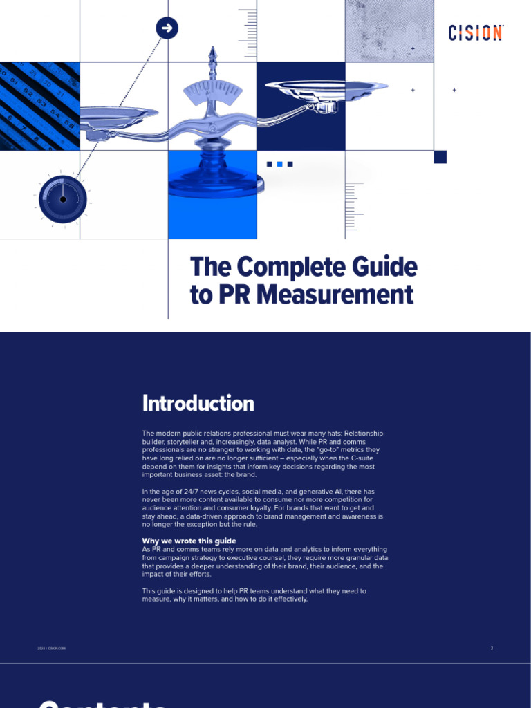 Cision's Guide to Effective PR Measurement | PDF | Brand | Performance ...